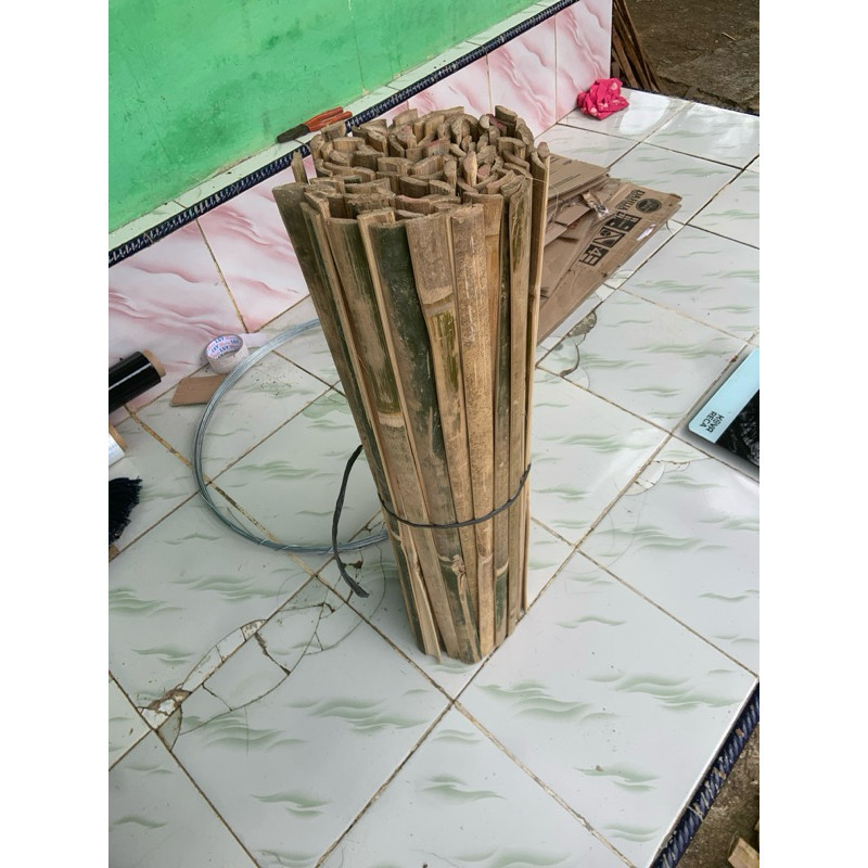 Jual bilah bambu ajir 1 iket /Batang bilah bambu - Untuk tanaman pagar ...
