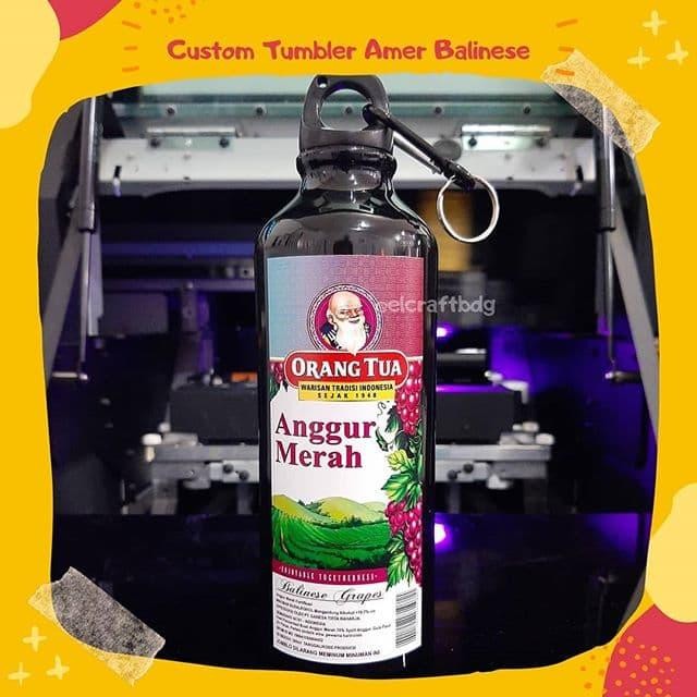 Jual TUMBLER CUSTOM AMER BALINESE - BOTOL MINUM 500 ML | Shopee Indonesia