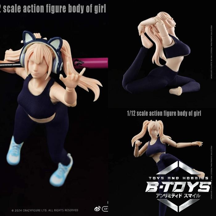 Jual Crazy Figure 1/12 Female Body LT004 Action figure | Shopee Indonesia
