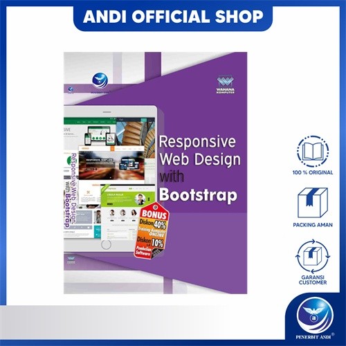 Jual Penerbit Andi - Buku Responsive Web Design With Bootstrap | Shopee Indonesia