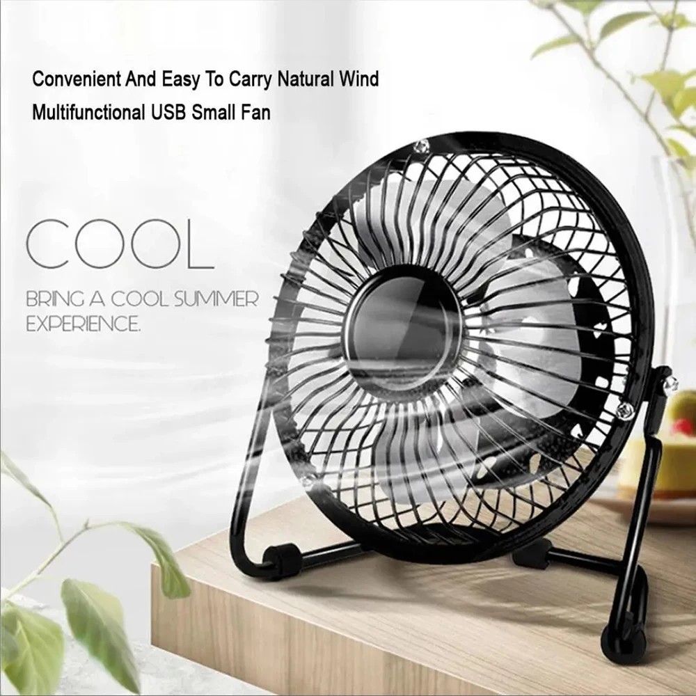 Jual Mini USB Desk Fan Desktop Adjustable Tilt Stand Cooling Fan Ultra ...