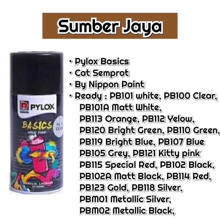 Jual Lilissto Shop Pylox Basics Cat Semprot Nippon Paint 300Cc - Pb101 White | Shopee Indonesia