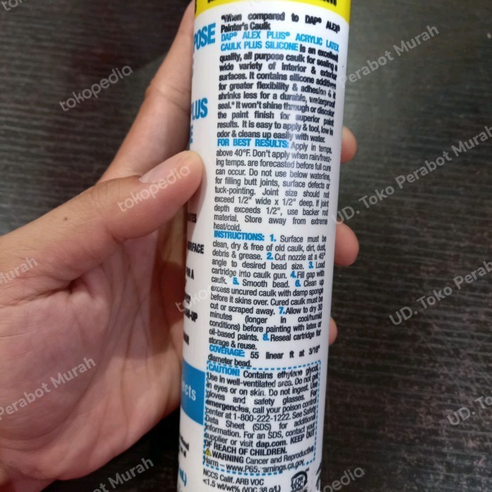 Jual Senja_Craft Dempul Latex Alex Plus/ Dap Sealant / Caulk Silicone ...
