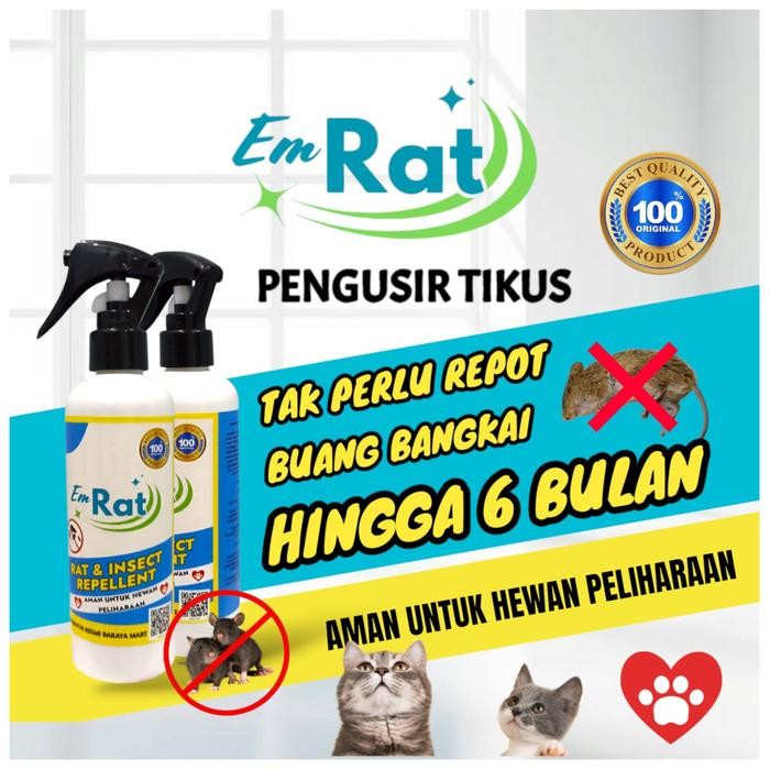 Jual EMRAT Rat Repellent/Pengusir Tikus/Cairan Anti Tikus Mobil 250ml ...