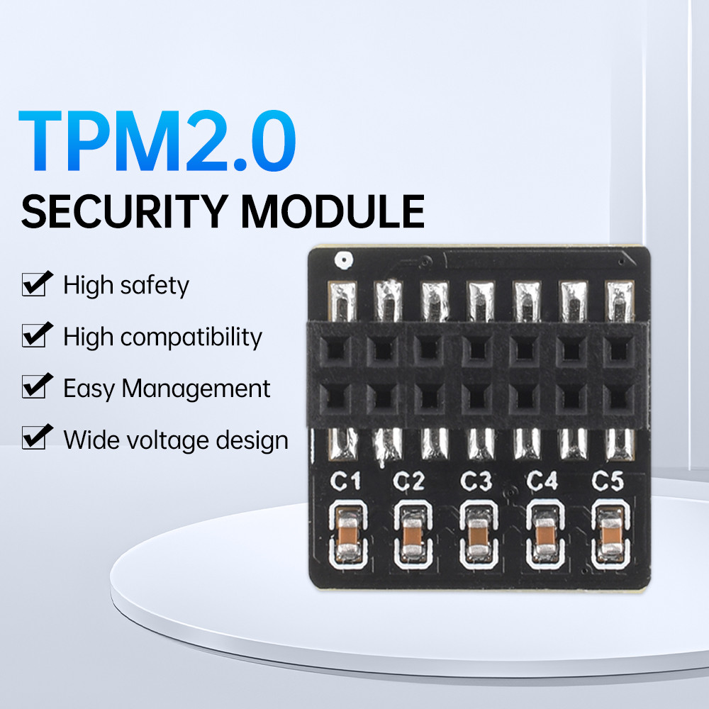 Jual TPM 2.0 Encryption Security Module 14 Pin LPC H Mainboard Data ...
