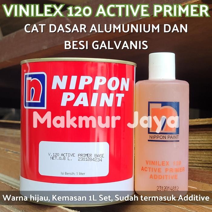 Jual Nippon Vinilex 120 Active Primer Etching Cat Dasar Alumunium Galvanis | Shopee Indonesia