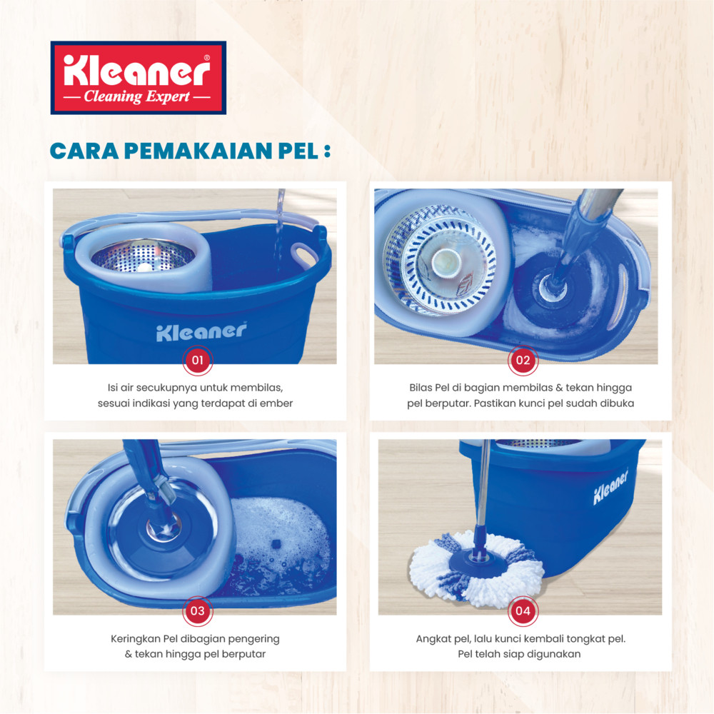Jual Kleaner Alat Pel Putar Tornado Mop Giga / Spin Mop | Shopee Indonesia