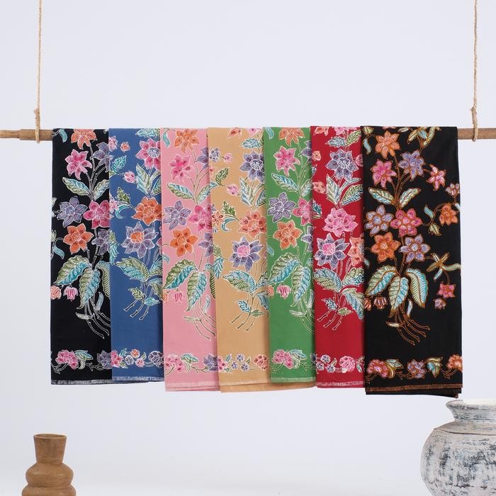 Jual Kain Sarung Batik Halus Encim Pesisir Kombinasi Meradelima Katun ...