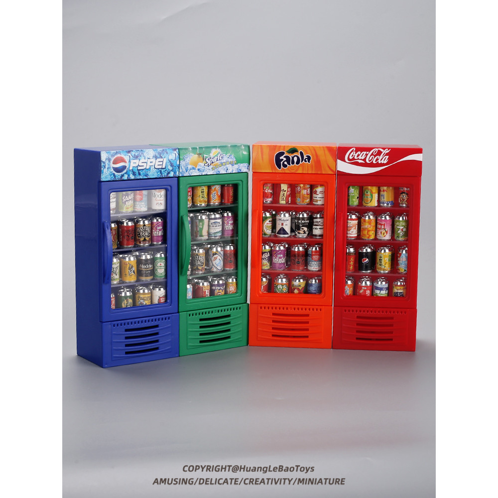Jual Mini simulation freezer, miniature refrigerator, toys, food and ...