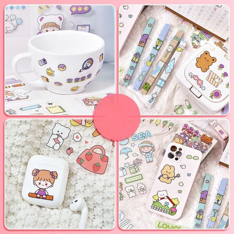 Jual Sticker Lucu 1 Lembar Cute Sticker Karakter Stiker Imut | Shopee ...