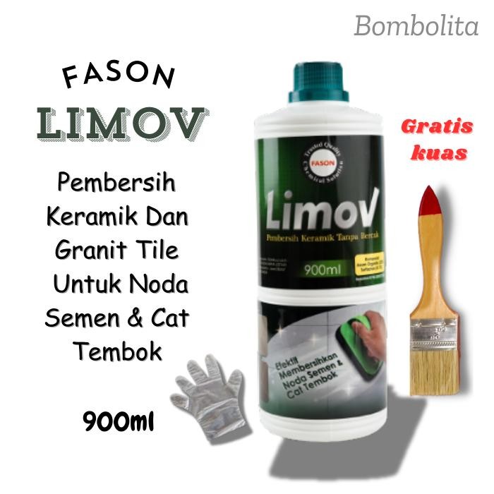 Jual PaCkingCepat- Pembersih Lantai Keramik Noda Semen Fason Limov 900Ml | Shopee Indonesia