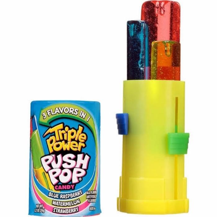 Jual PastikanTerjaminMutunya- permen PUSH POP CANDY TRIPLE POWER CANDY ...
