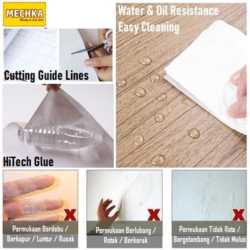 Jual (Expert) Sticker Glossy PREMIUM utk Kitchen Set, Dinding, Meja dll ...