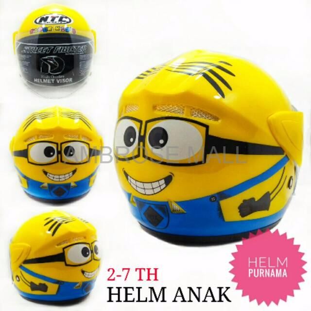 Jual HELM MOTOR HELM KYT HELM ANAK NTC TERBARU MINION KUNING | Shopee ...