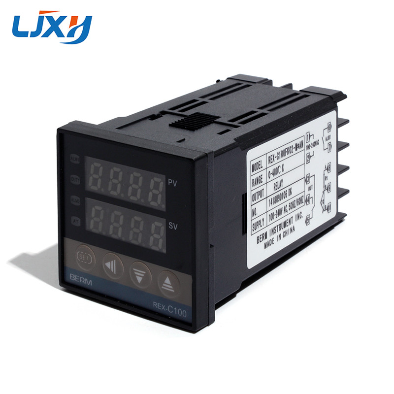 Jual LJXH Relay/SSR Output REX-C100 PID Thermostat Temperature Controller 100-240VAC with 1m M6 ...