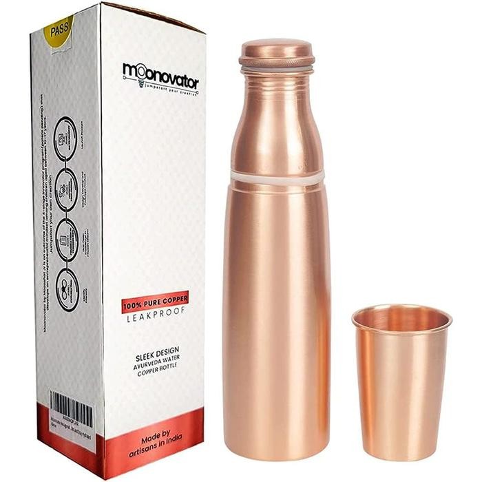 Jual Botol Air Tembaga 34 Oz, Wadah Besar, Botol Tembaga Ayurveda ...