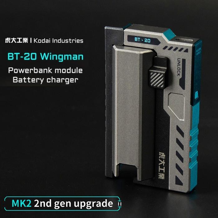 Jual KODAI BT-20 MK2 WINGMAN Tactical EDC Power Bank Module Battery arger | Shopee Indonesia