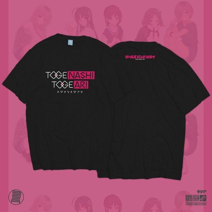 Jual Modo- Kaos Togenashi Togeari Girls Band Cry Nina Momoka Subaru Tomo Rupa Baju Dja | Shopee ...