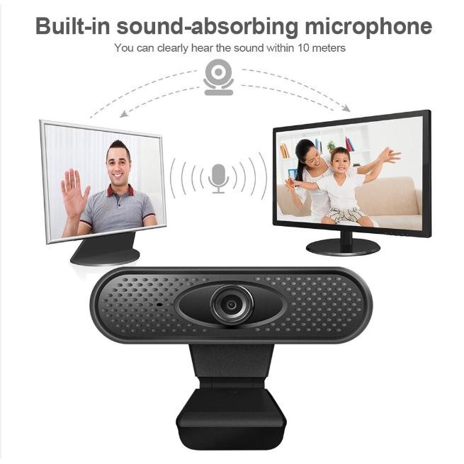 Jual Webcam 1080P Fullhd Pc High Computer Cameras Mic + Tripot | Shopee ...