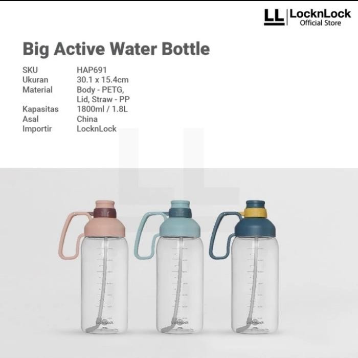 Jual Botol Num Locknlock Big Active Blue Biru Muda 1800Ml Hap691 1 ...