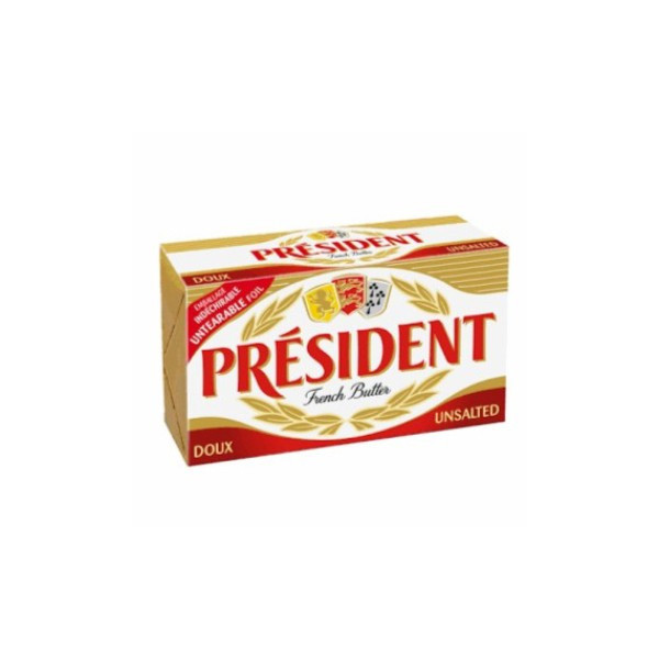 Jual PRESIDENT BUTTER UNSALTED 200GR | Shopee Indonesia