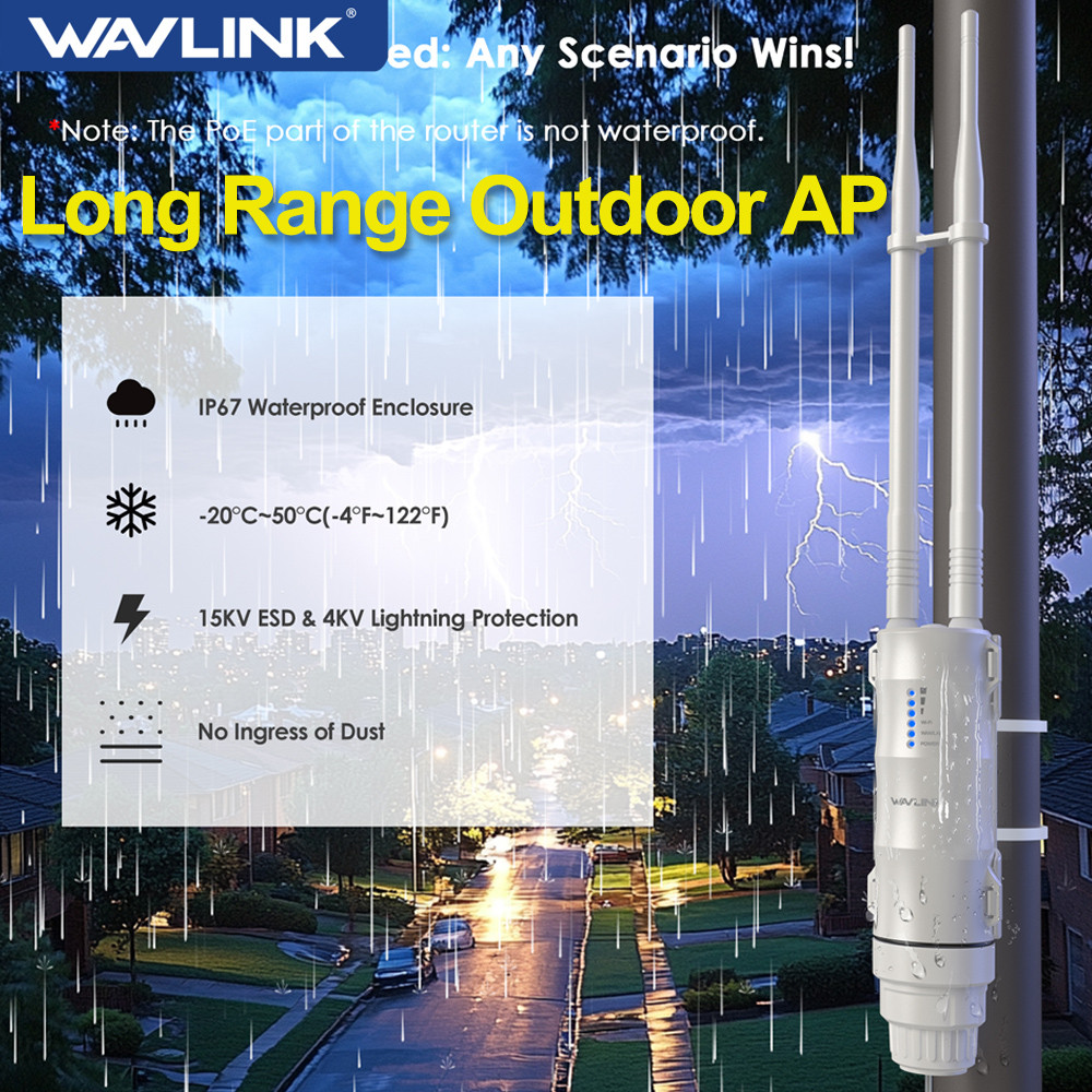 Jual Wavlink Ac/300/600/1200/1800/3000 Outdoor Router Access Point Long ...