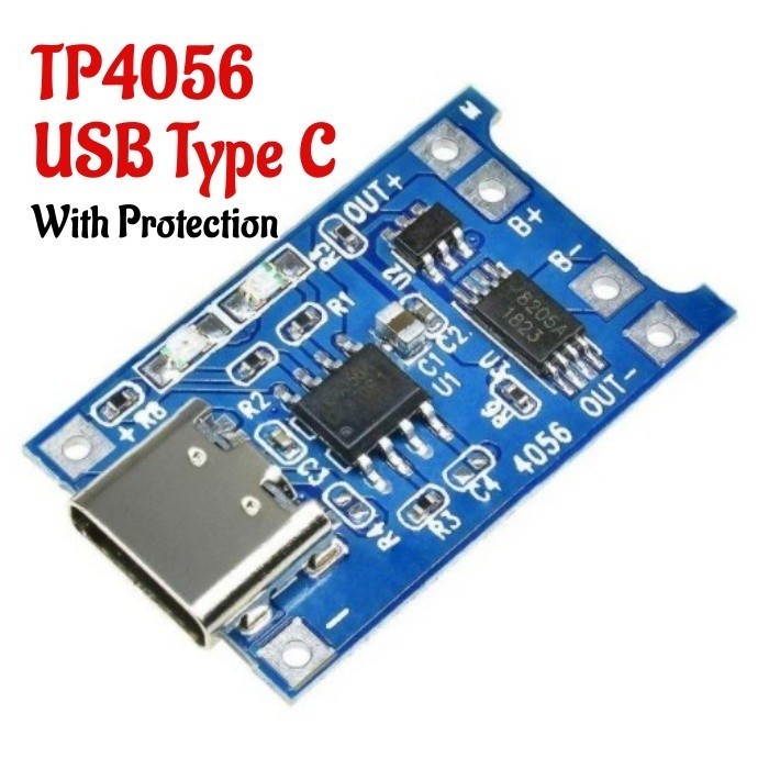 Jual TP4056 Type C Micro Mini USB 5v 1A Lithium Battery Charger Tipe ...
