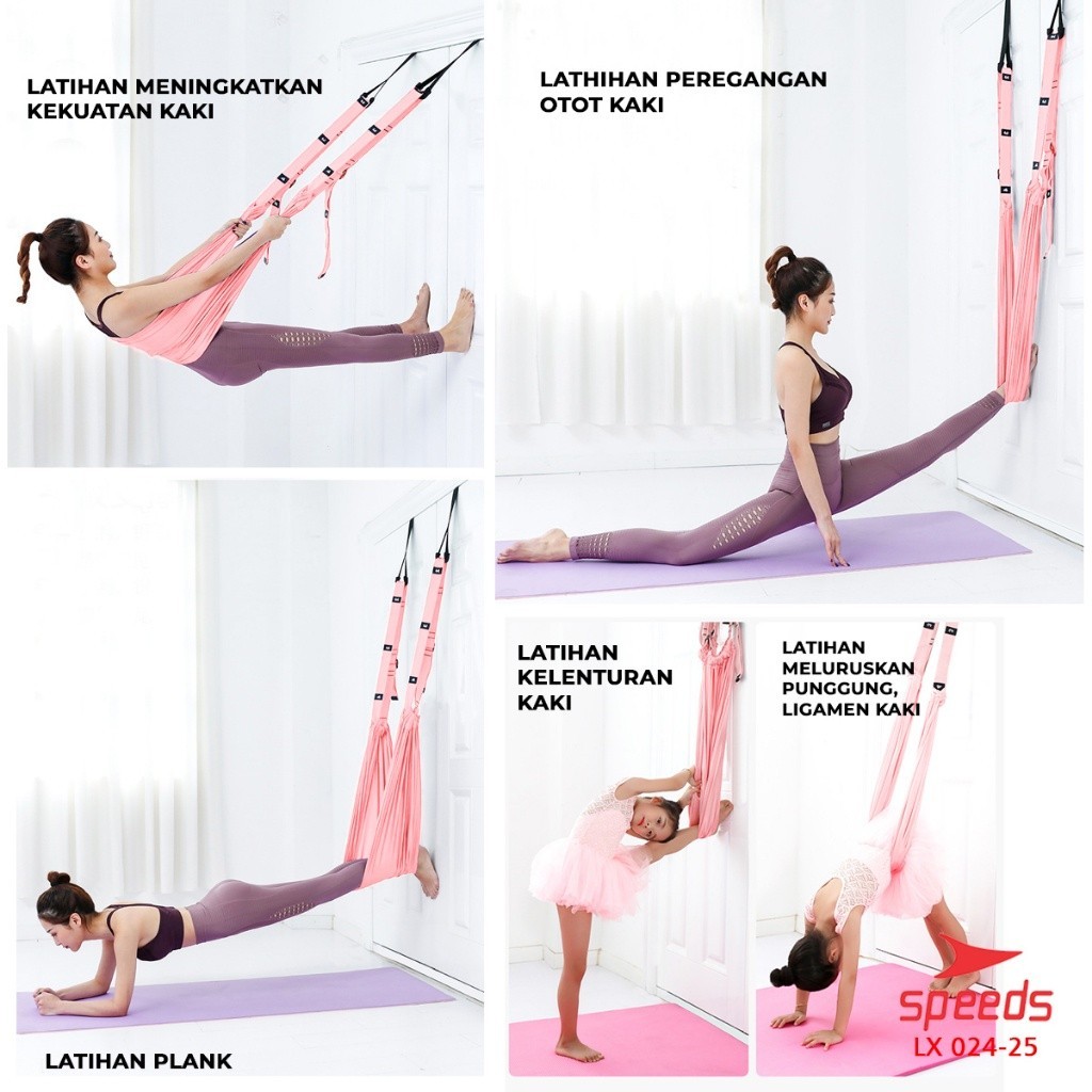 Jual SPEEDS Swing Yoga Set Aerial Yoga Gravity Inversion Pilates Yoga ...