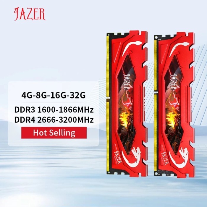 Jual JAZER DDR4 Ram 16GB 32GB 3600MHz 3200MHz 2666MHz 4GB 8GB Desktop ...