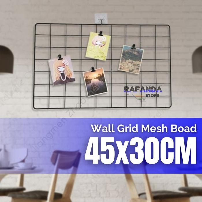 Jual DIY room decor wire grid wall 50x30cm kawat ram dinding untuk ...