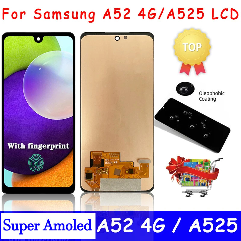 Jual 6.5"OLED Quality For Samsung A52 4G A525 SM-A525B Display SM-A525F ...