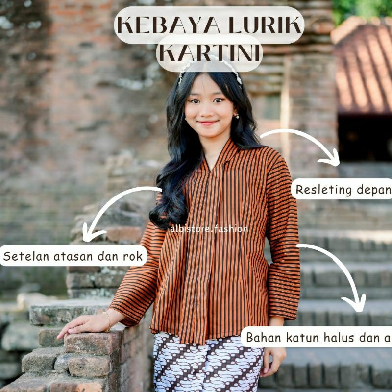 Jual KEBAYA LURIK MODEL ENCIM BAJU ADAT JAWA SETELAN ADAT ANAK PEREMPUAN | Shopee Indonesia