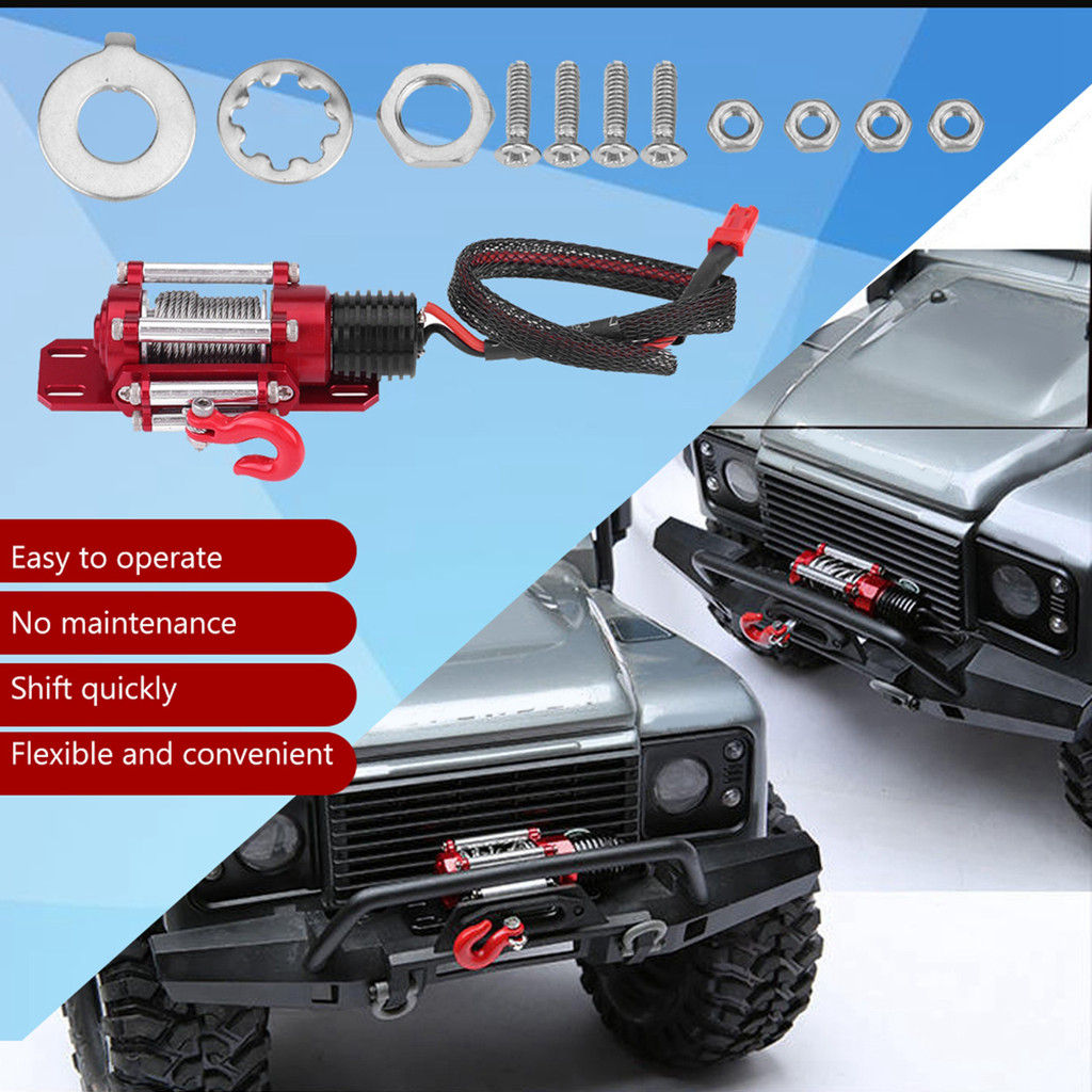 Jual RC Accessory RC Crawler Winch 1/10 Scale RC Model Vehicle Crawler ...
