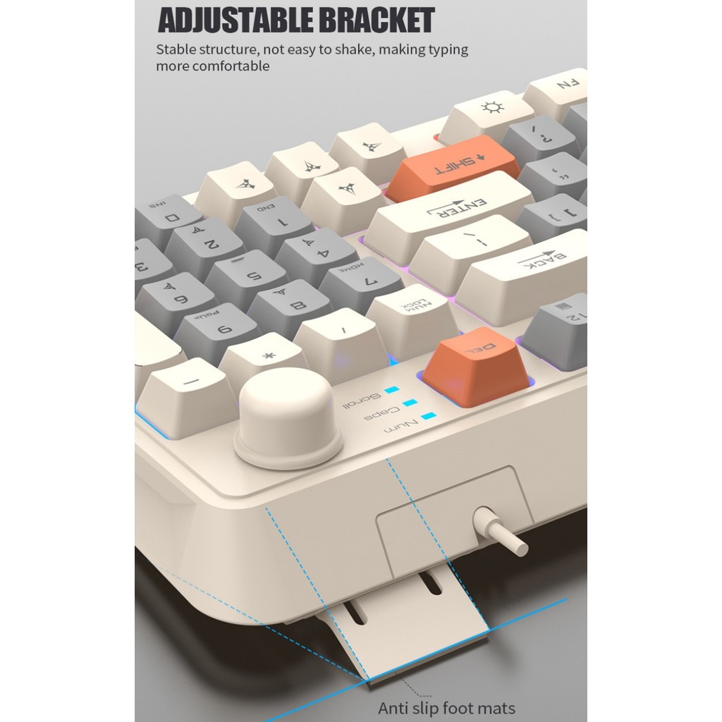 Jual Keyboard 94 Keys 90% Layout Spanish Russian Korean Arabic Keyboard ...