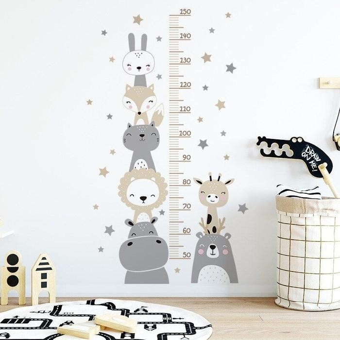 Jual Sticker dinding Ukuran Tinggi Badan Anak Kucing estetik - Stiker ...