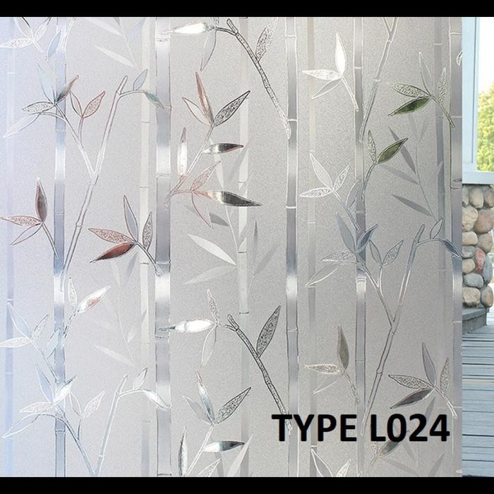 Jual stiker /stiker kaca Motif Bambu Glitter lebar 120 cm | Shopee ...