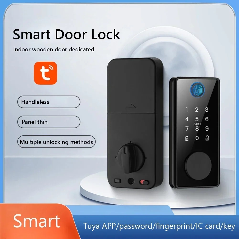 Jual Smart Deadbolt Locks Of Tuya Digital Tuya App Smart Card Code Lock ...