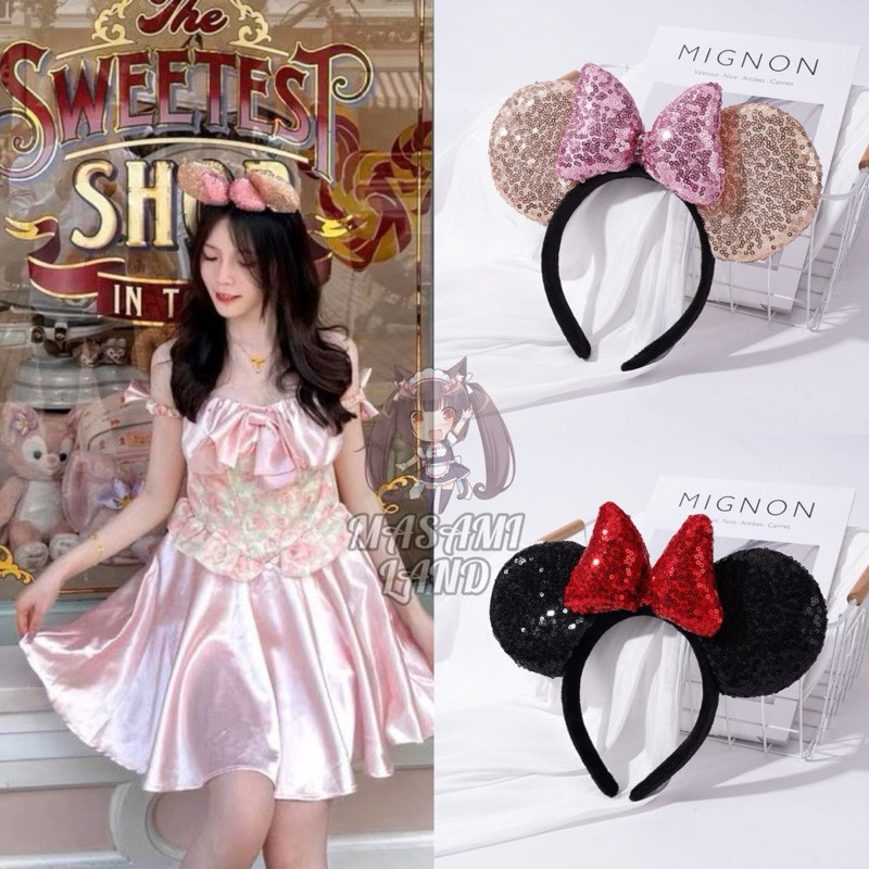 Jual Glamourgemss Masami Land Bando Mickey Mouse Jumbo Glitter Premium ...
