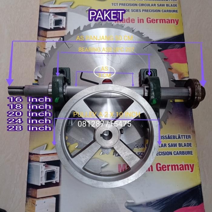 Jual PREMIUM PAKET gergaji serkel AKM GERMANY TCT 20 in 22 T + AS ...