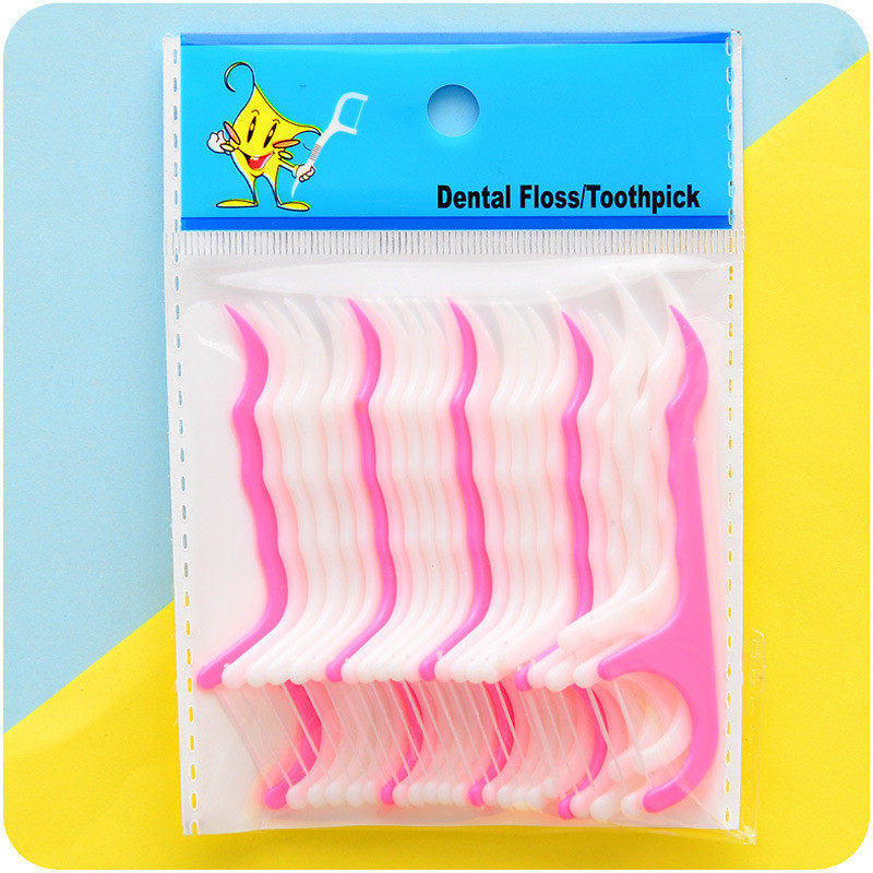 Jual 25 Buah/Lot Sikat Interdental Flosser Gigi Sekali Pakai Stik Gigi ...