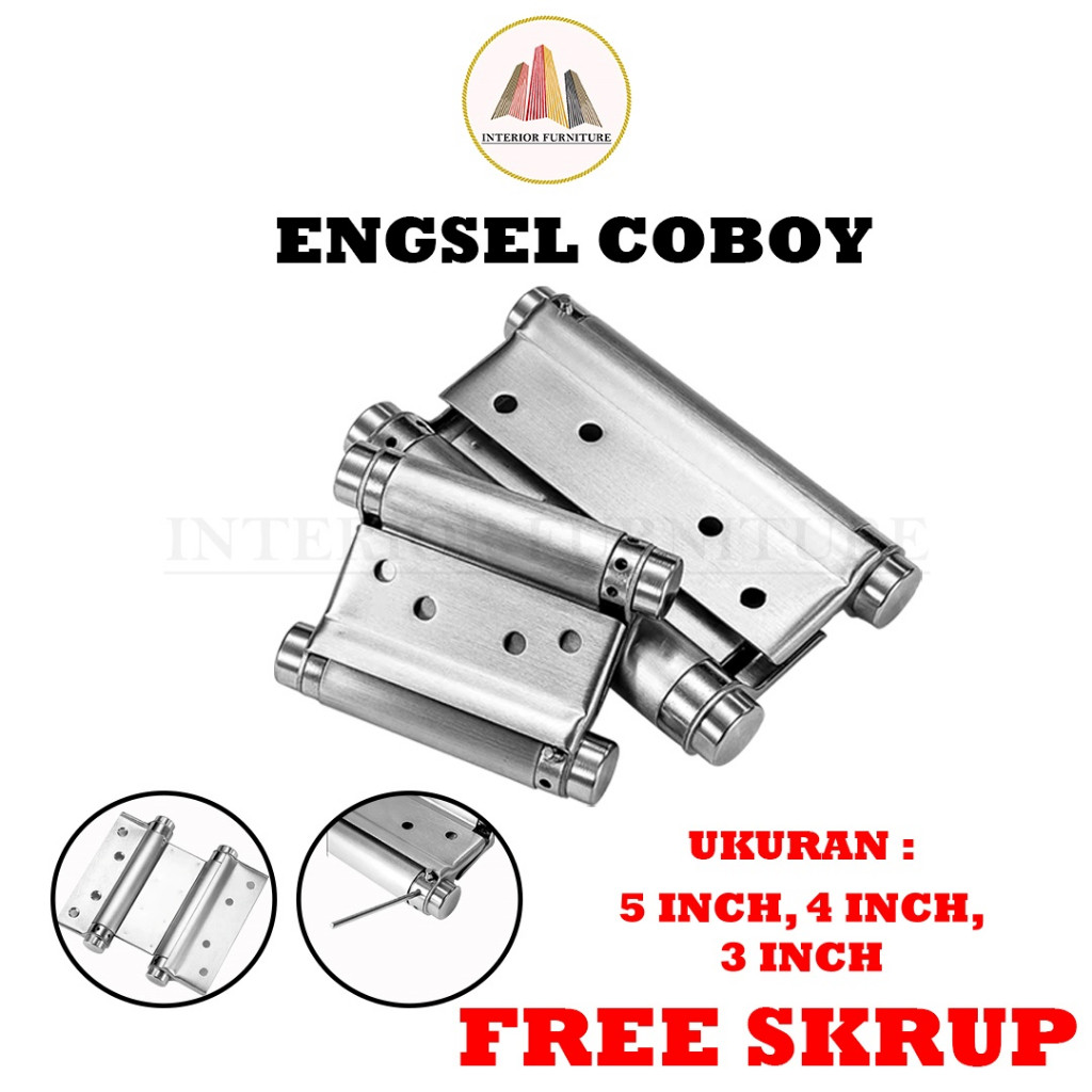 Jual Engsel Koboi 3 inch 4 inch & 5 inch / Engsel Koboy Engsel Pintu ...