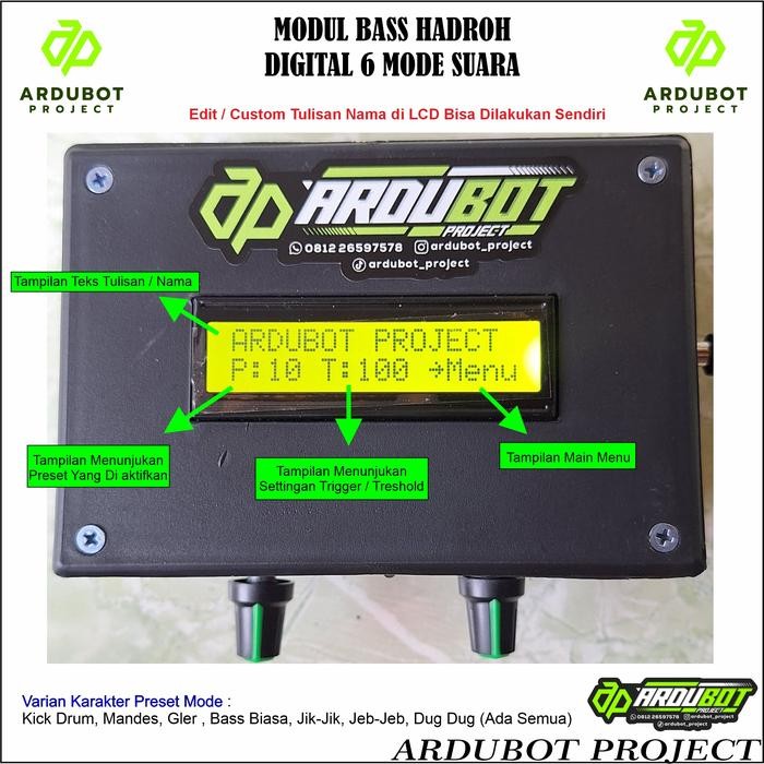 Jual PREMIUM Modul Bass Digital 10 Preset Mode Lengkap Main Menu ...