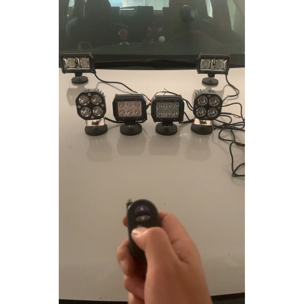 Jual Remote Eagle led Modul drl 12v Car grill led strobe controller 30A ...