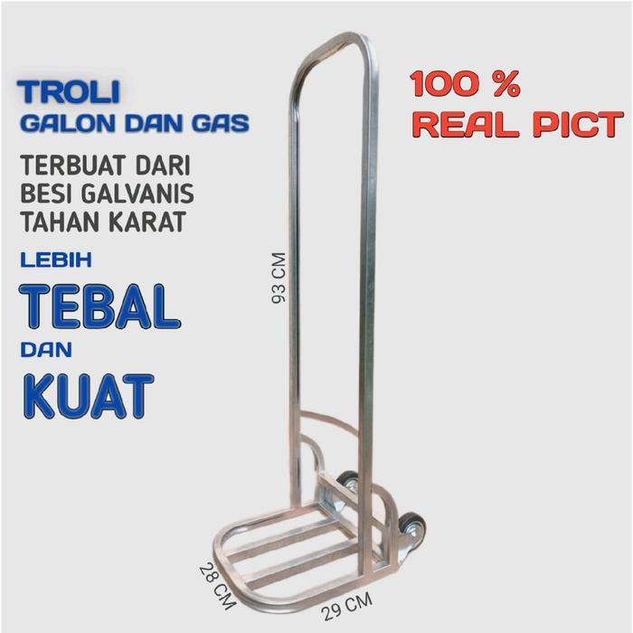 Jual Tujuh.Pelangi Troli galon dan gas dengan bahan besi galvanis tebal ...