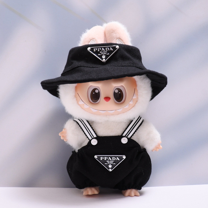 Jual For 17Cm Labubus Mini Doll Clothes Outfit Hat Clothes Shoes Labubu ...