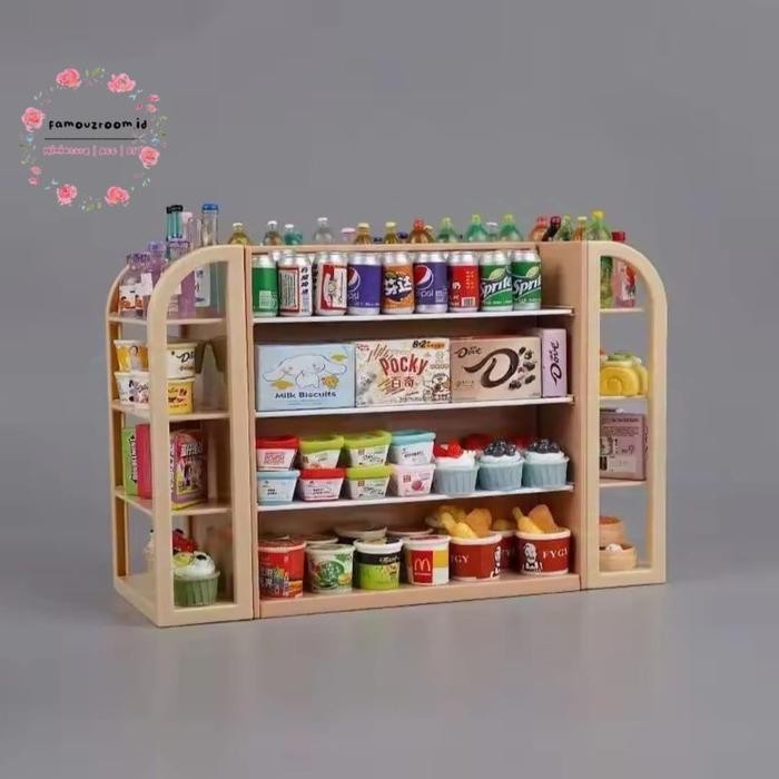 Jual Miniatur Rak Supermarket - Miniatur Rak Susun Makanan dan Minuman ...