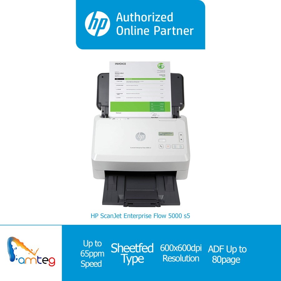 Jual HP Scanner Enterprise Flow 5000 S5 Scanjet Sheetfed 65 ppm 130 ipm ...