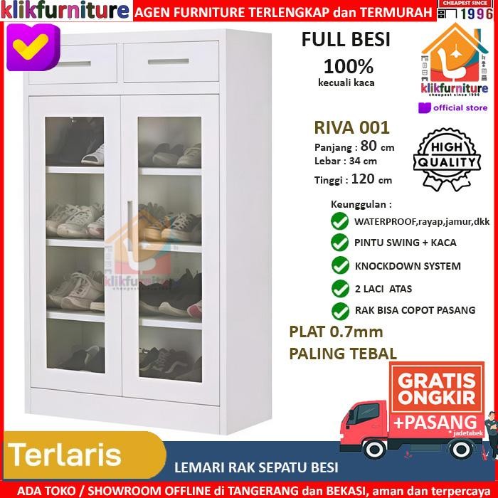 Jual Lemari Rak Sepatu BESI Tahan Air Rayap Jamur RIVA 001 | Shopee Indonesia