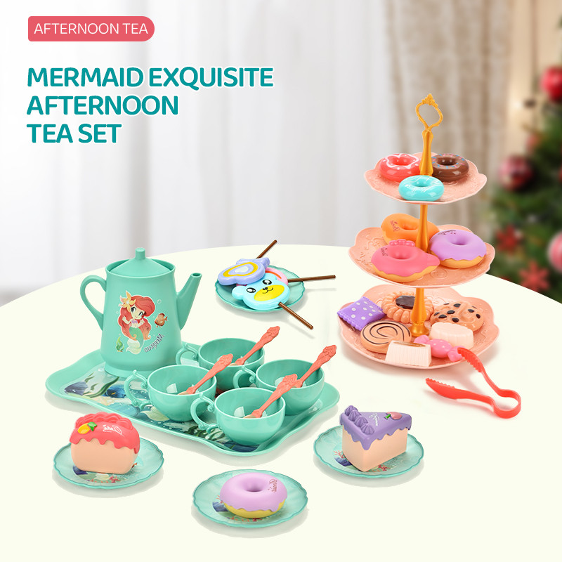 Jual 44Pcs Tea Party Set For Little Girls Kitchen Pretend Play Tea Time ...