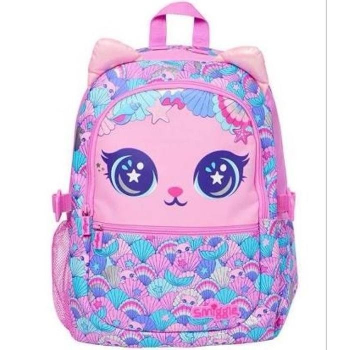 Jual BEST SELLER Smiggle Hi there Cat mermaid pink backpack/lunchbag ...